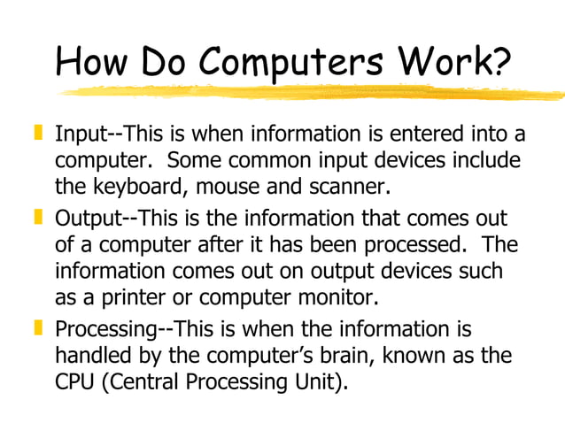 Computer basics | PPT