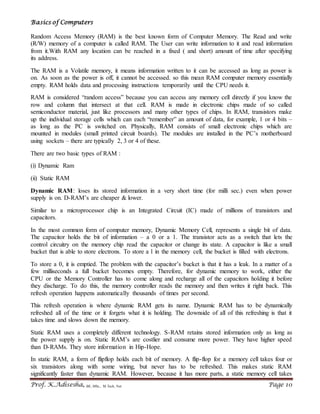 Computer basics | PDF | Data Storage and Warehousing | Computing