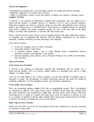 Computer basics | PDF | Data Storage and Warehousing | Computing