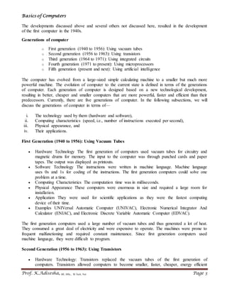 Computer basics | PDF | Data Storage and Warehousing | Computing