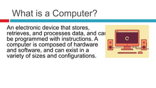 Computer basics | PPTX