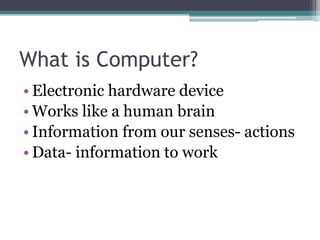 Computer basics | PPT