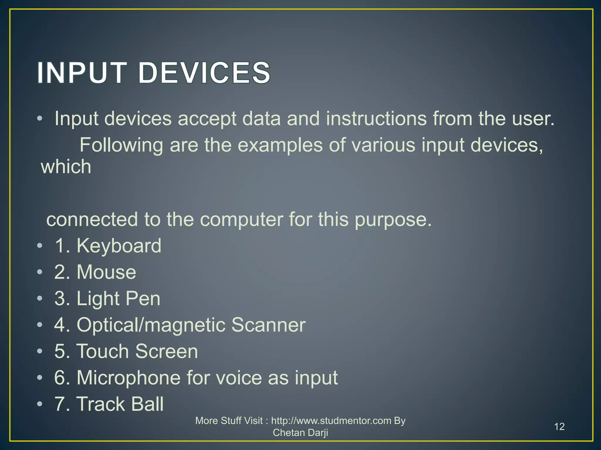 Computer Basics Tutorial By Stud Mentor | PPT