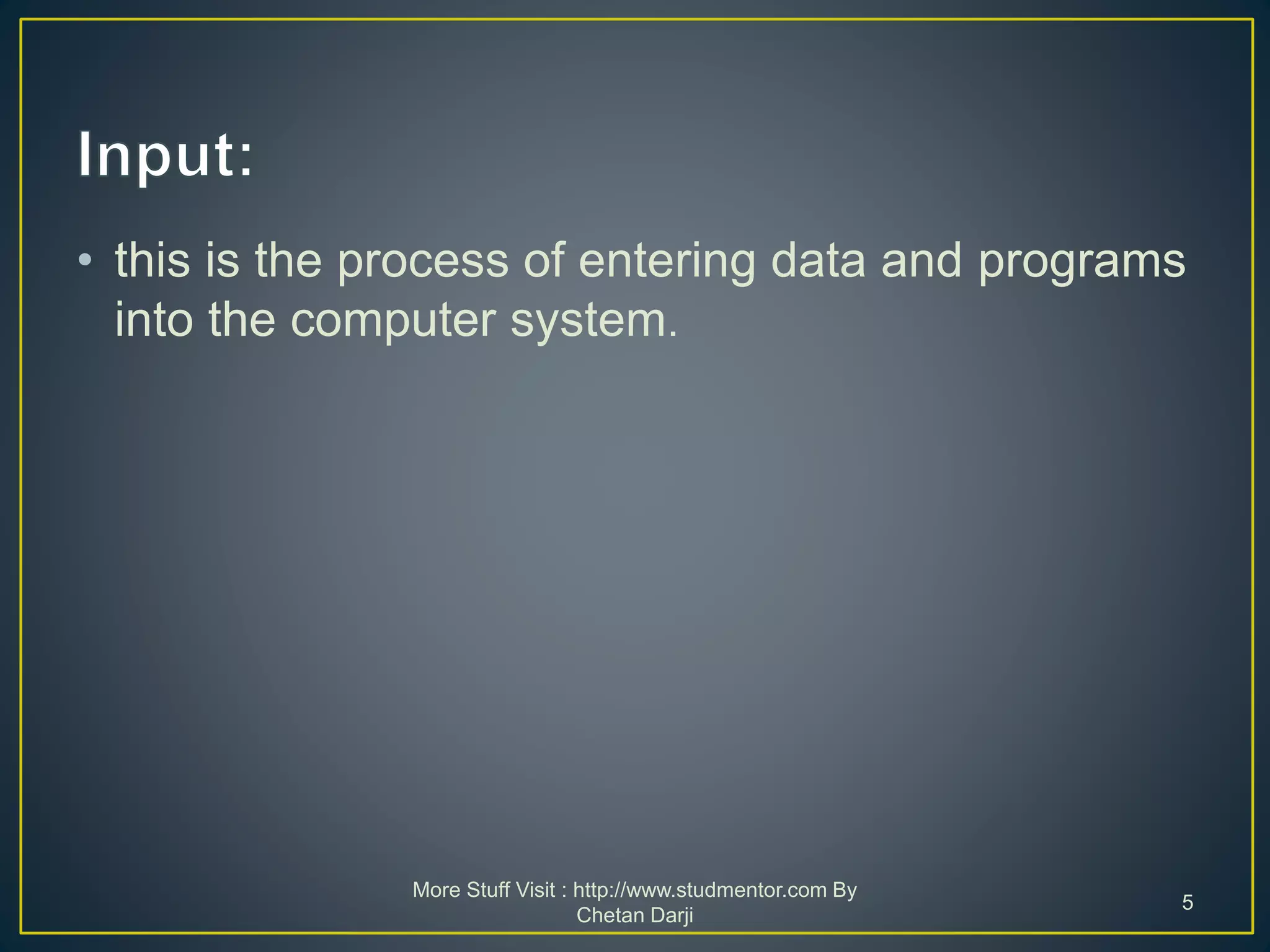 Computer Basics Tutorial By Stud Mentor | PPT