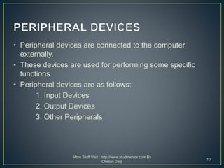 Computer Basics Tutorial By Stud Mentor | PPT