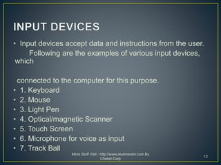Computer Basics Tutorial By Stud Mentor | PPT