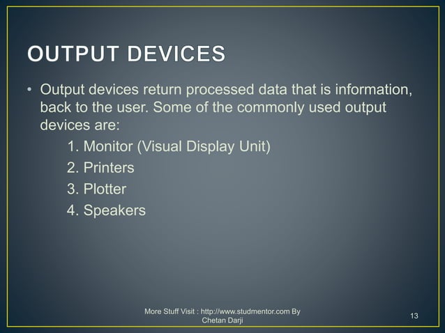 Computer Basics Tutorial By Stud Mentor | PPT