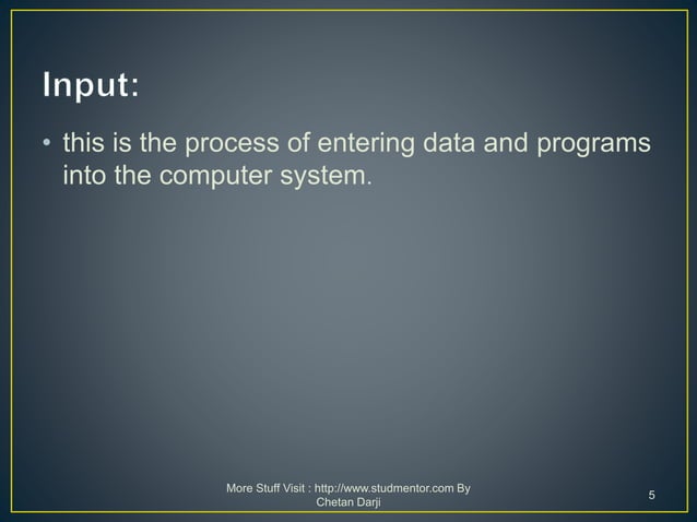 Computer Basics Tutorial By Stud Mentor | PPT