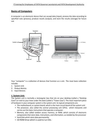 Computer basics part 1 | PDF