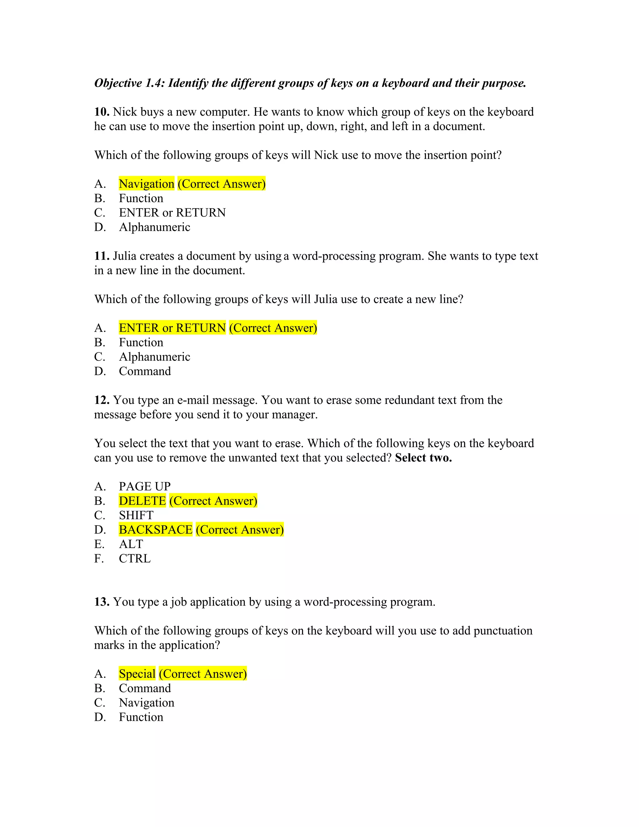 Computer basics tif_key | PDF