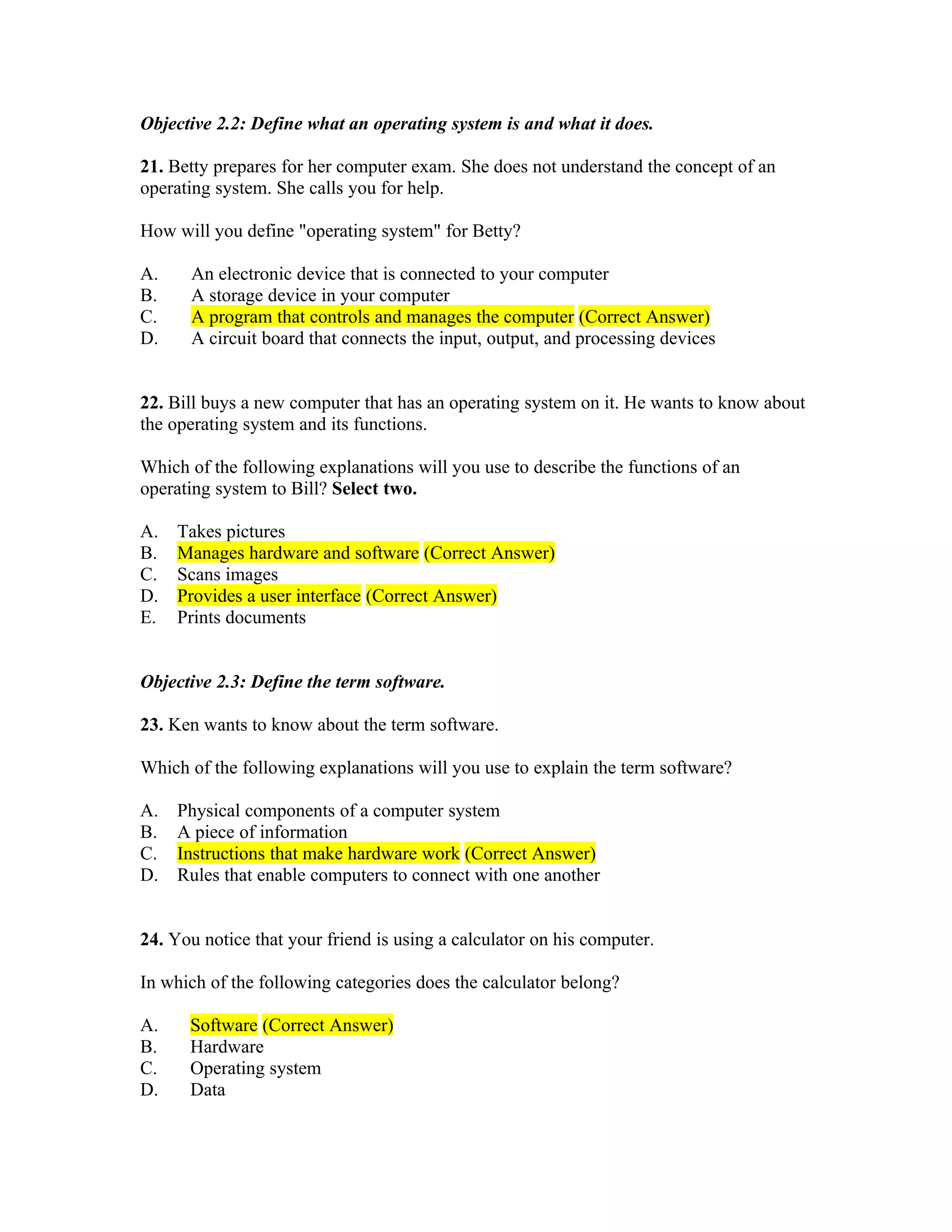 Computer basics tif_key | PDF