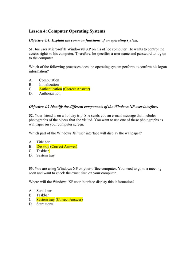 Computer basics tif_key | PDF