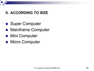 Computer basics unit-1 | PPTX