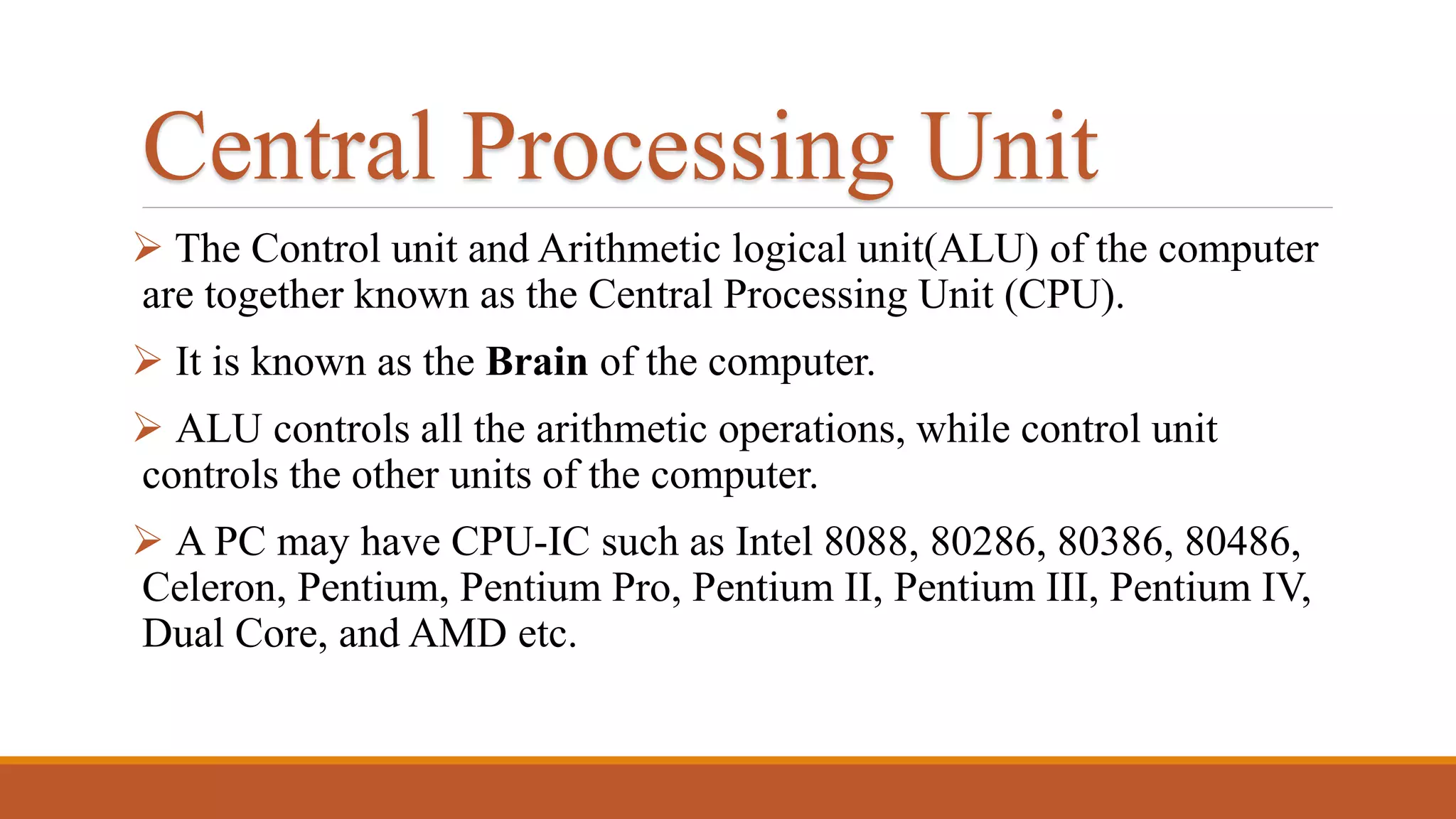 Computer Block Structure | PPTX