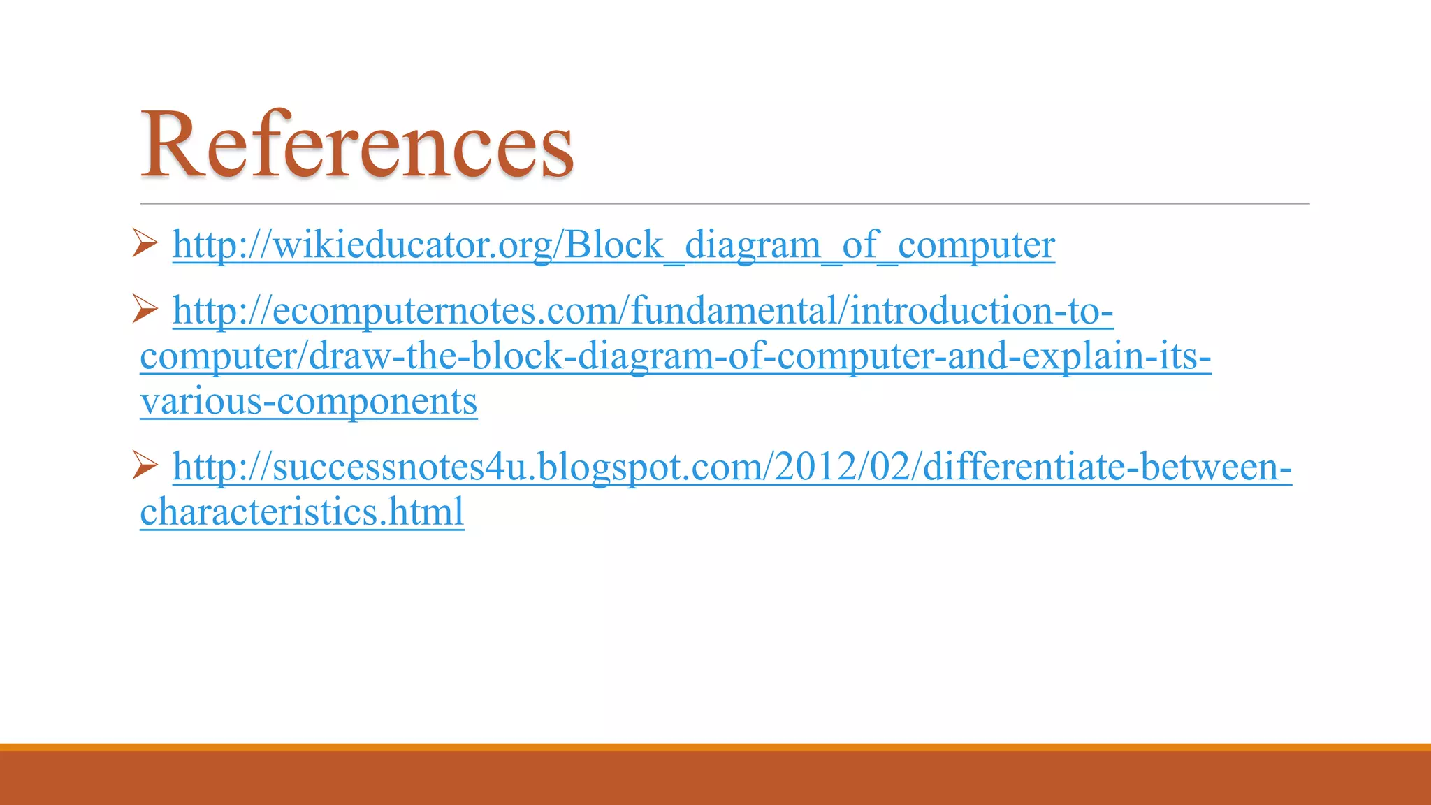 Computer Block Structure | PPTX