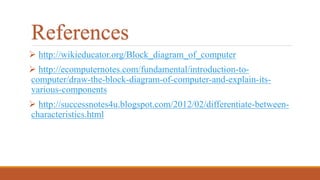Computer Block Structure | PPTX