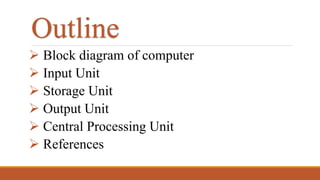 Computer Block Structure | PPTX