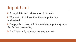 Computer Block Structure | PPTX