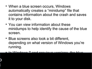 Computer blue screen error | PPT