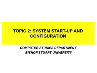 Computer Computer Booting Topic two.ppt | Operating Systems | Computer Software and Applications