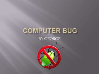 George - Computer Bug | PPTX | Computing | Technology & Computing