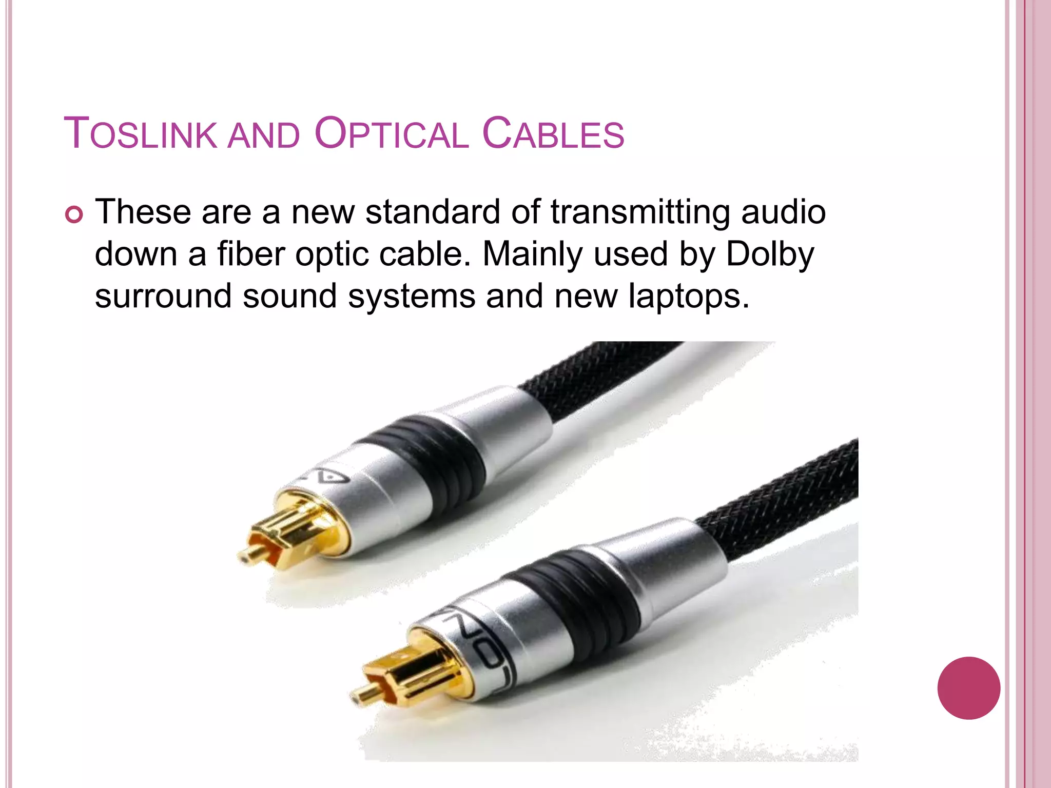 Computer cables and connectors | PPTX