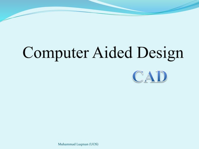 Computer Cad Presentation (computer aided design) | PPT