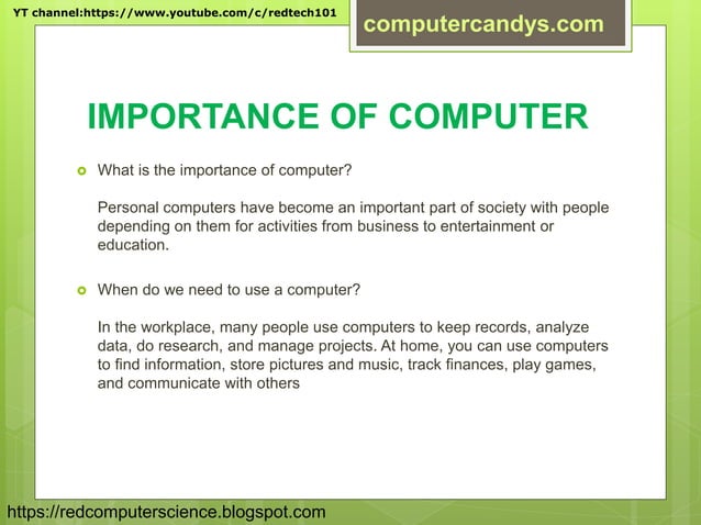 Computer Tutorial Lesson Powerpoint Presentation - For Student and ...