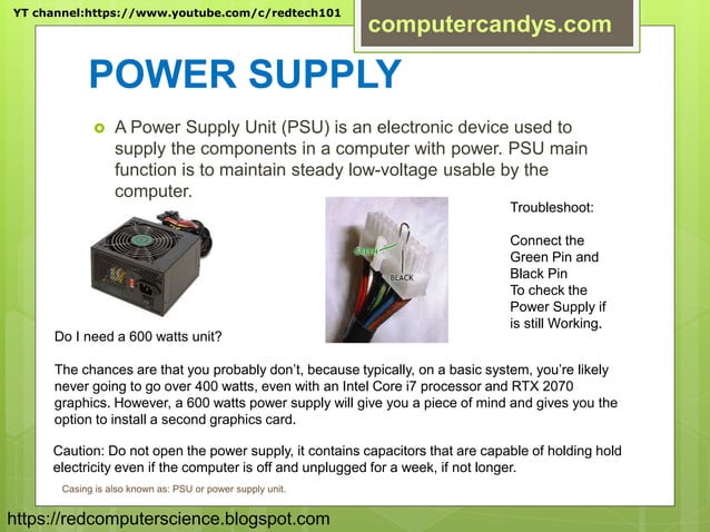 Computer Tutorial Lesson Powerpoint Presentation - For Student and Teacher - Computer Technology ...