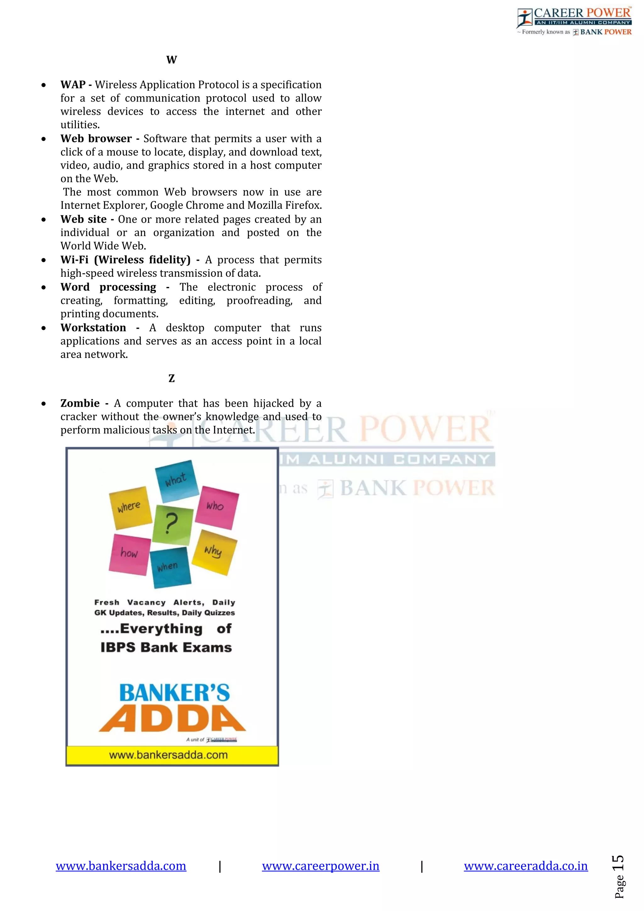 Computer capsule sbi_clerk | PDF