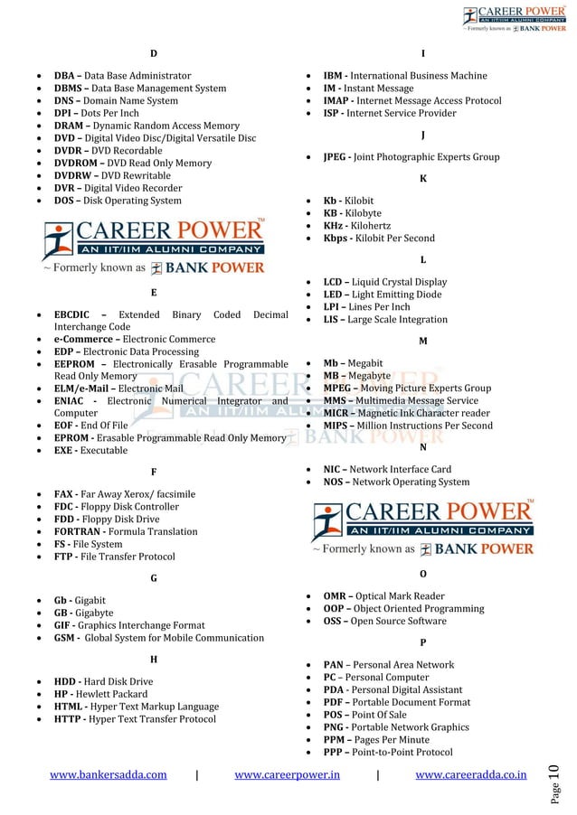 Computer capsule sbi_clerk | PDF