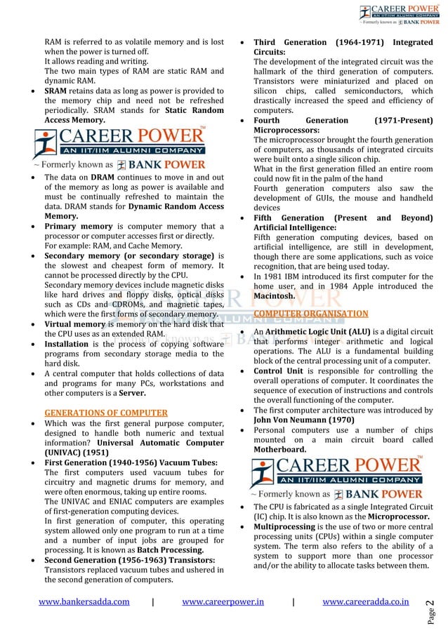 Computer capsule sbi_clerk | PDF