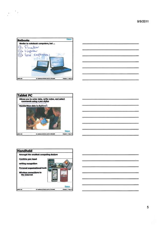 Computer chapter 1 slide notes | PDF