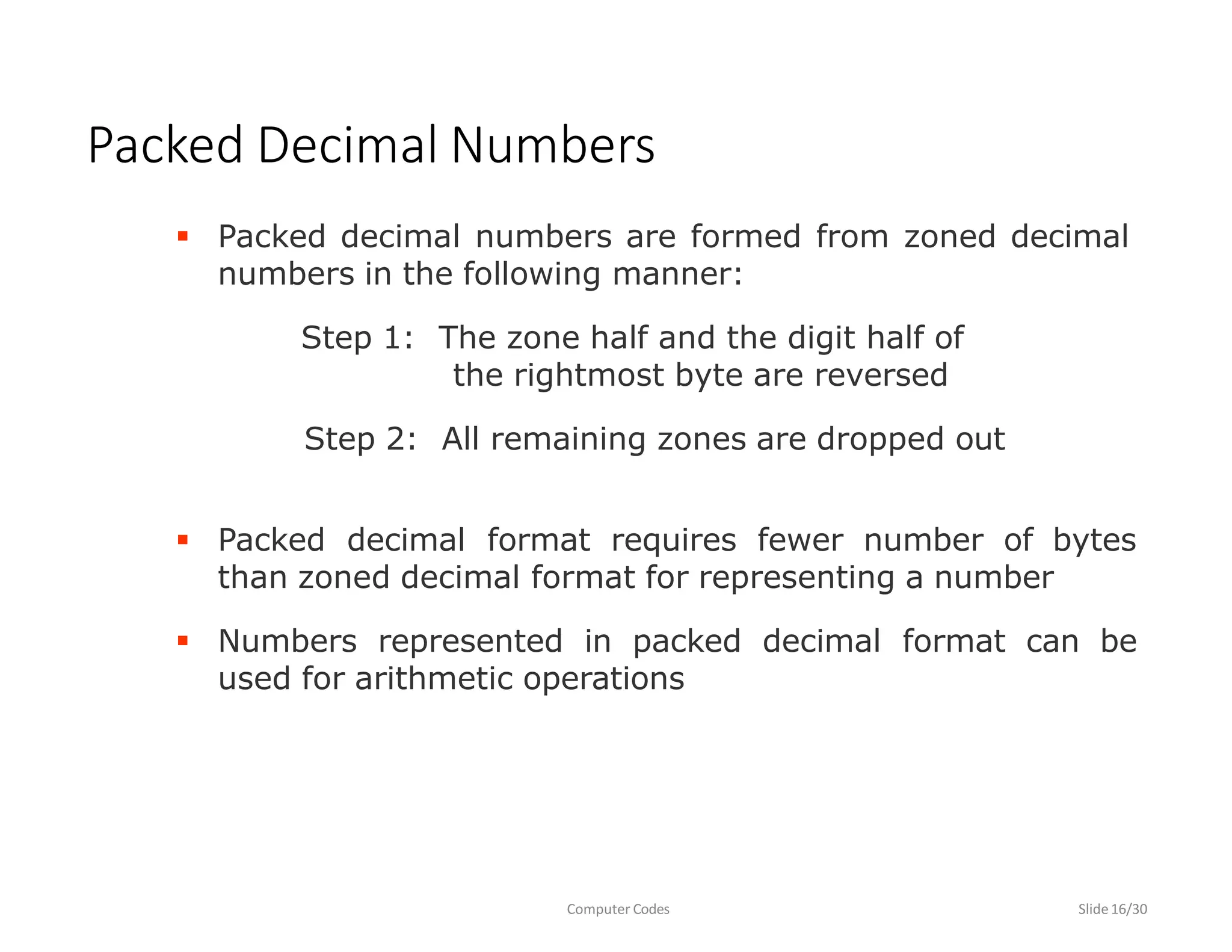 Computercodes Bcd Ebcdicasciiunicode Pptx Computing
