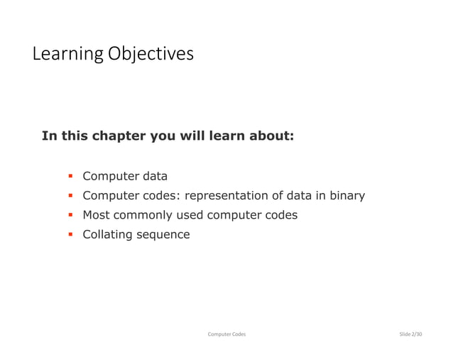 Computercodes Bcd Ebcdicasciiunicode Ppt