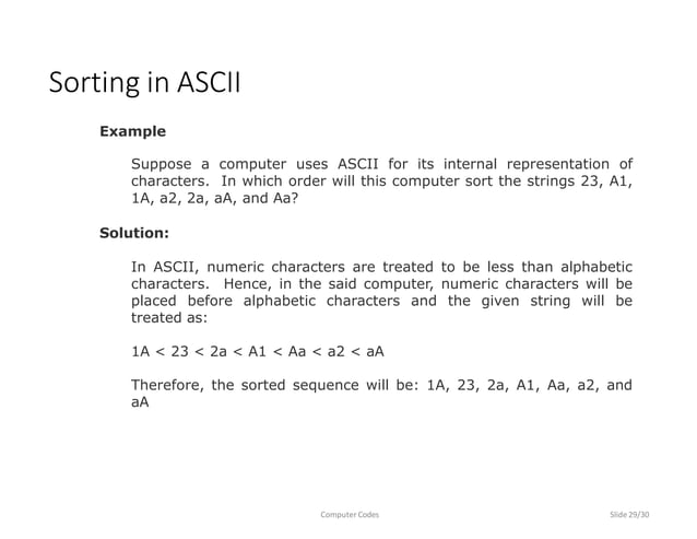 Computercodes Bcd Ebcdicasciiunicode Pptx Computing 6055