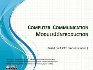 Computer communication module1-intro | PPT