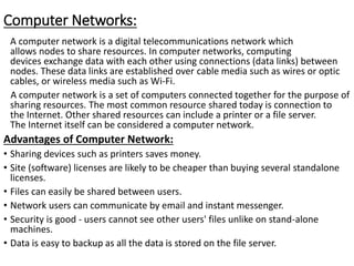 Computer communication network | PPT