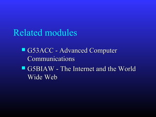 Computer communications and networks | PPT