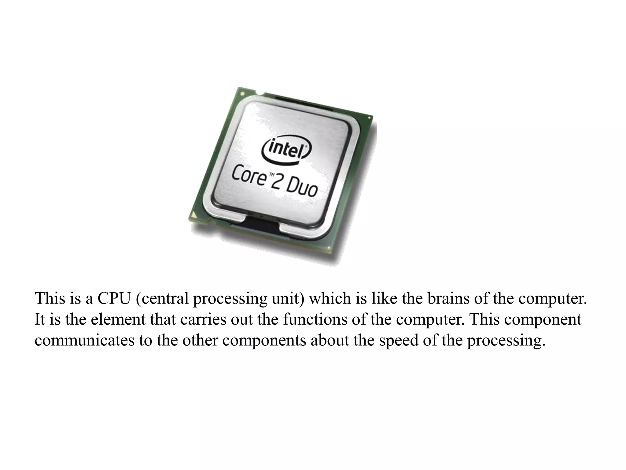 Computer components | PPT