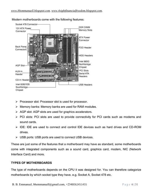 Computer components | PDF