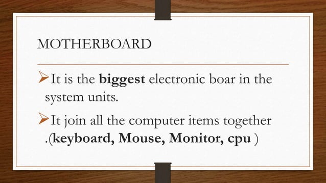 Computer components | PPT