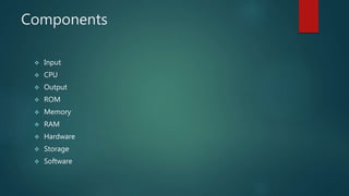 Computer components | PPT