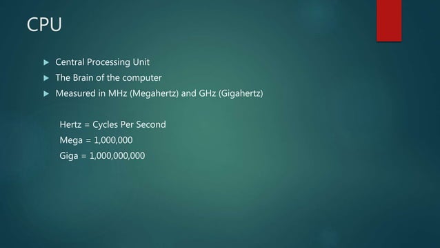Computer components | PPT