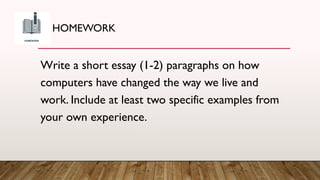 tHE COMPUTER COMPONENTS AND FUNCRIONS .pptx