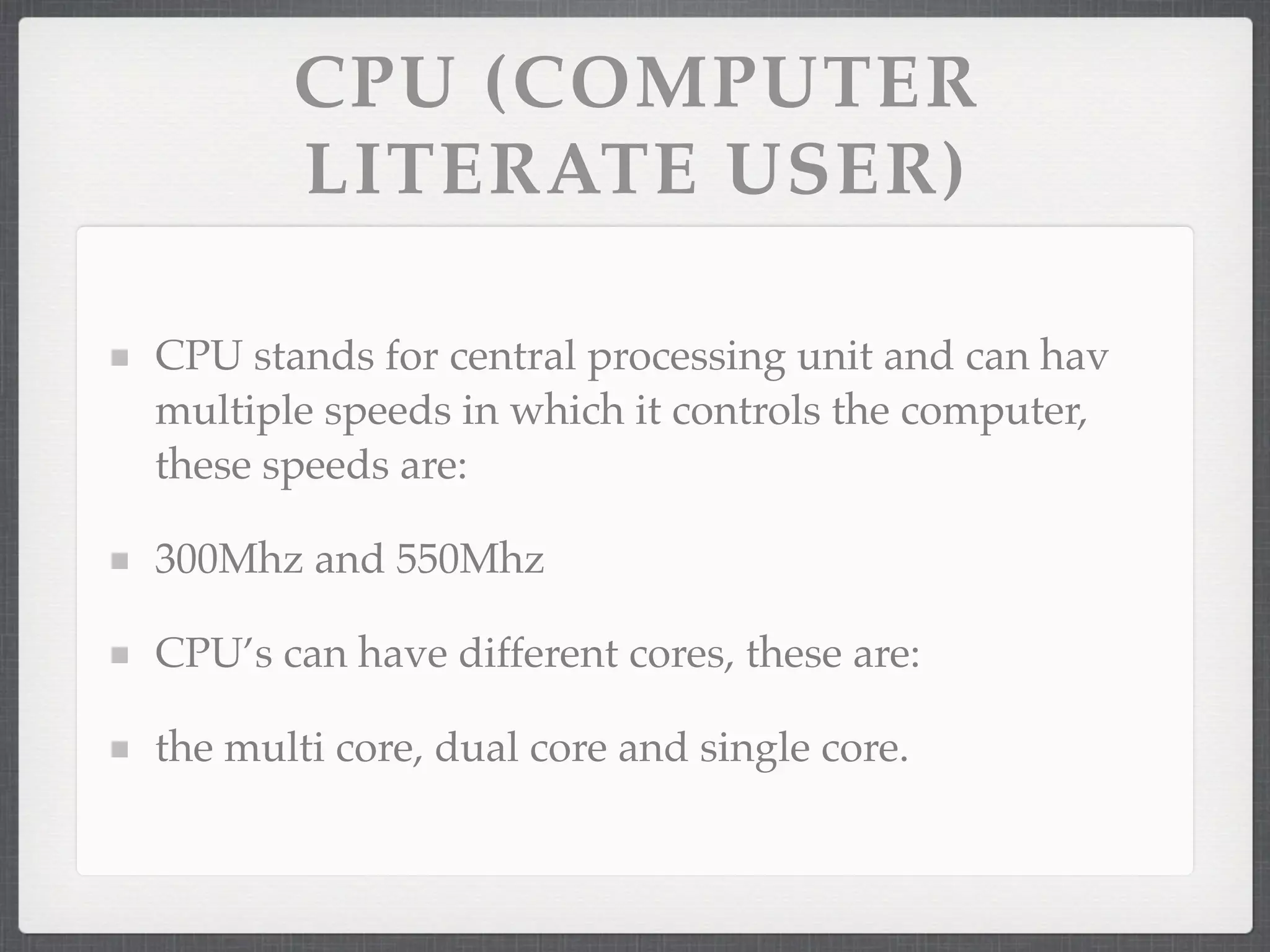 Computer components presentation cisco | KEY