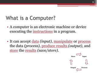 Computer concepts (chapter no. 1) | PPT