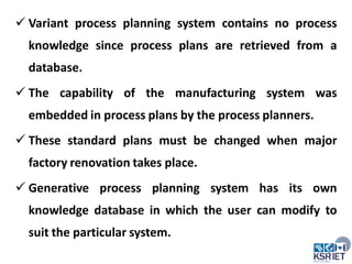 Computer control in process planning Unit 4 (ME CAD/CAM) | PDF