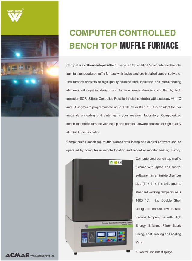 Computer controlled benchtop muffle furnace | PDF