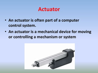 Computer Control Presentation | PPTX